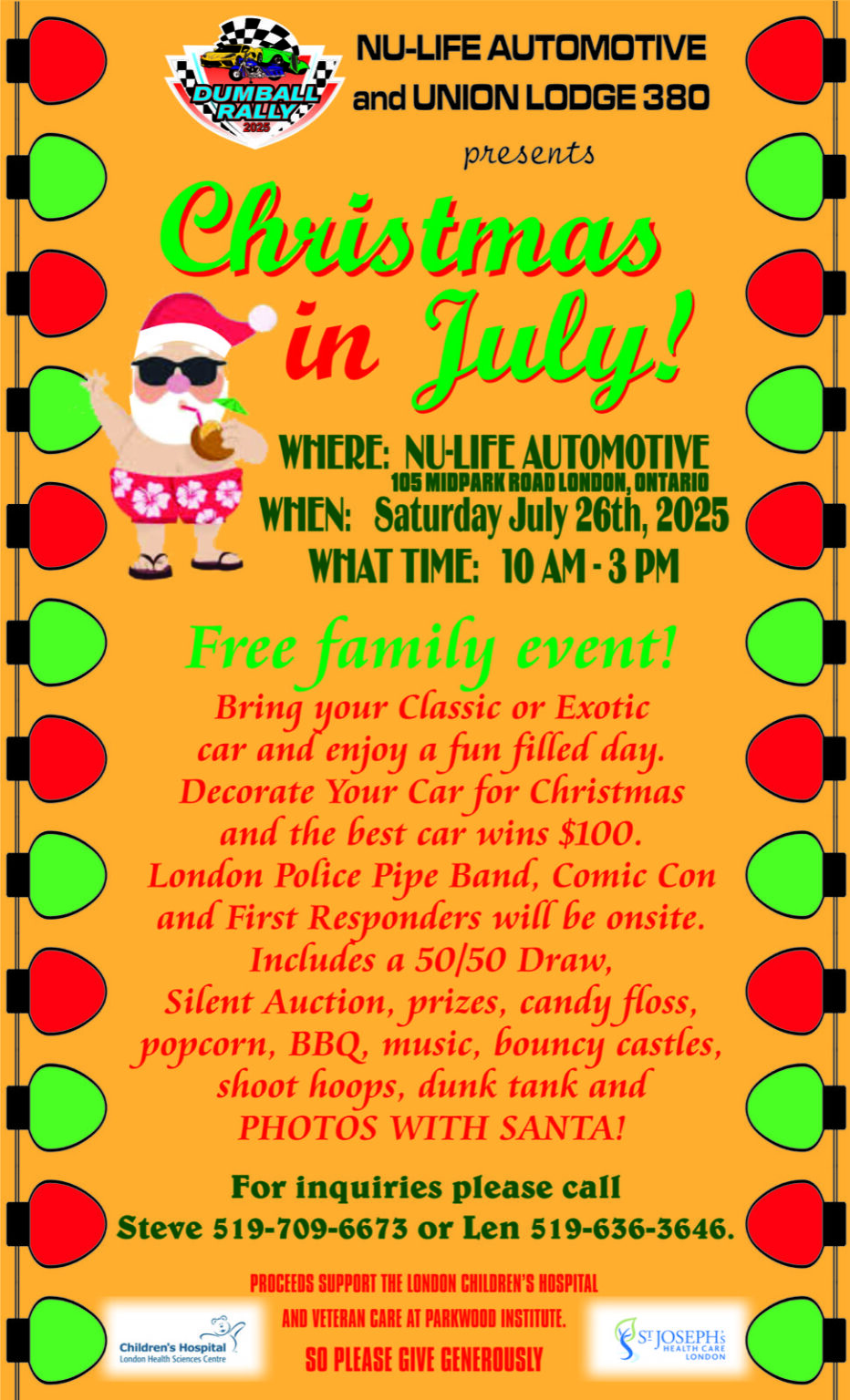2025 Dumball Rally – Christmas in July - Masonic Association of London